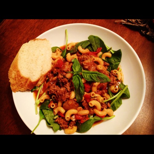 Sausage White Bean Ragout AND Chocolate Chip Berry Dip - Basilmomma