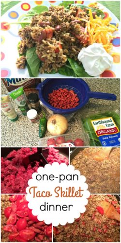 Taco Rice Skillet Dinner {One Pan Dinner} - Basilmomma